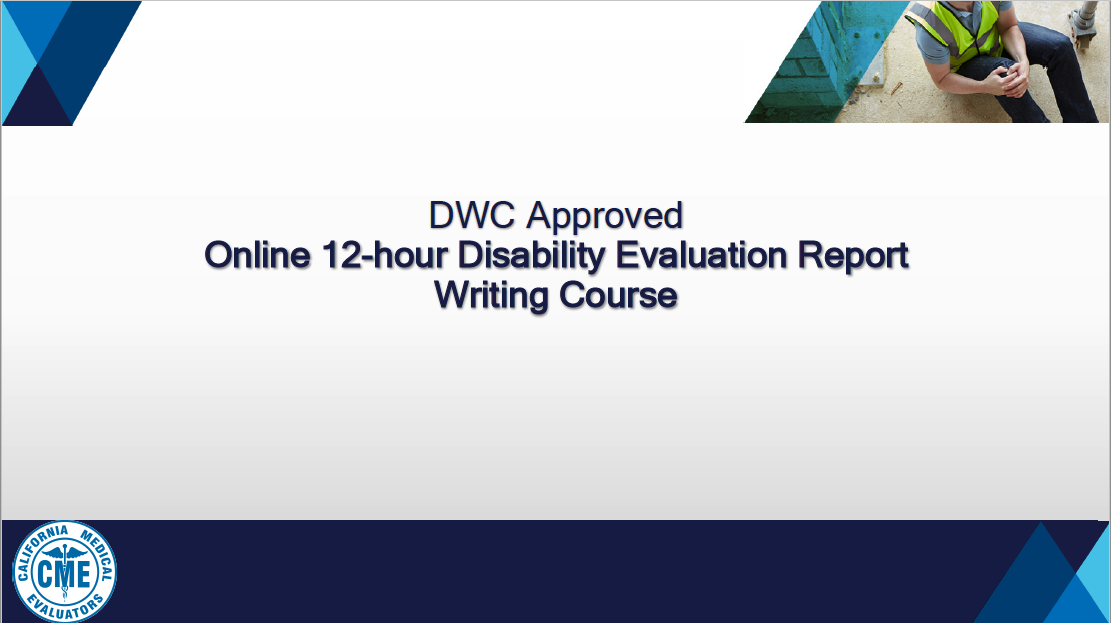 QME 12 hr Report Writing Course California Medical Evaluators qme-12-hr-report-writing-course-california-medical-evaluators